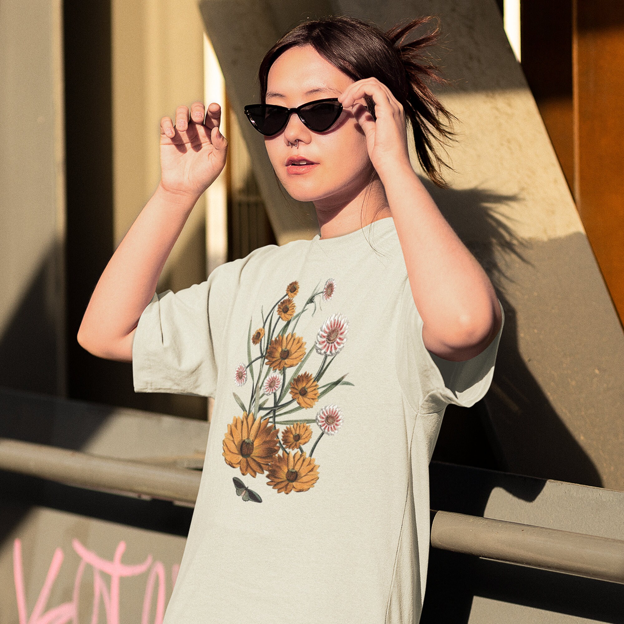 Botanical Shirt, Victorian Inspired Floral T-shirt, Flower Tee ...