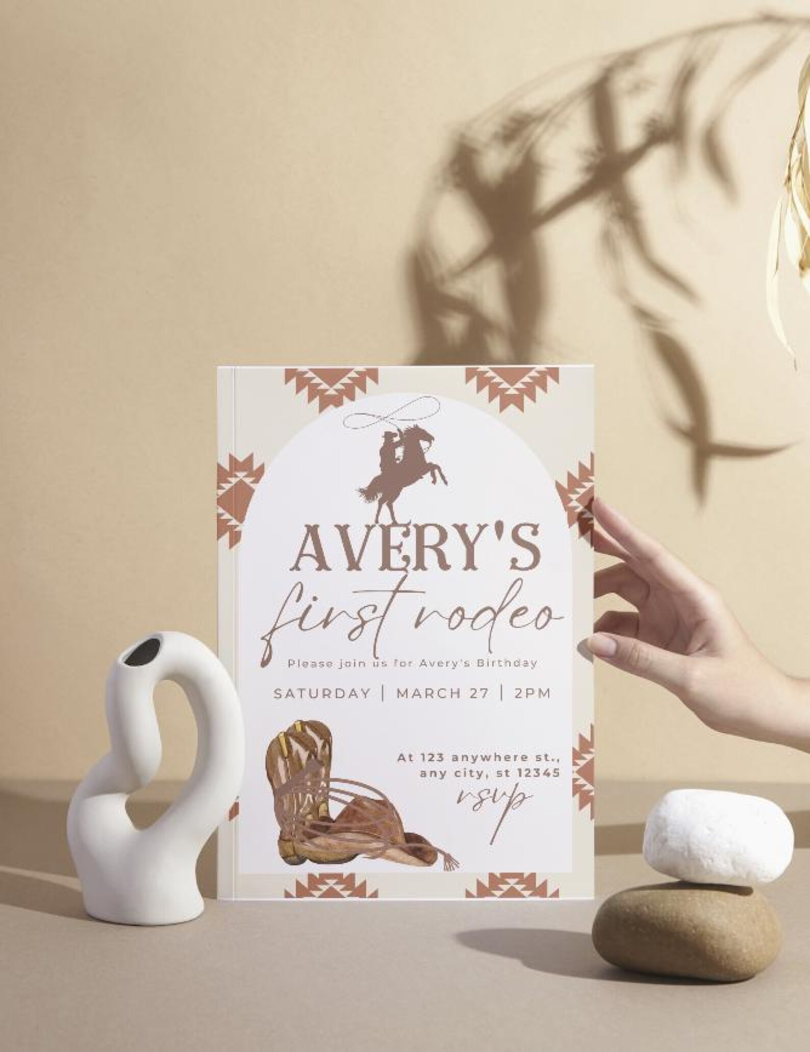 Cowboy Birthday Invitation, Printable, Instant Download, Editable ...