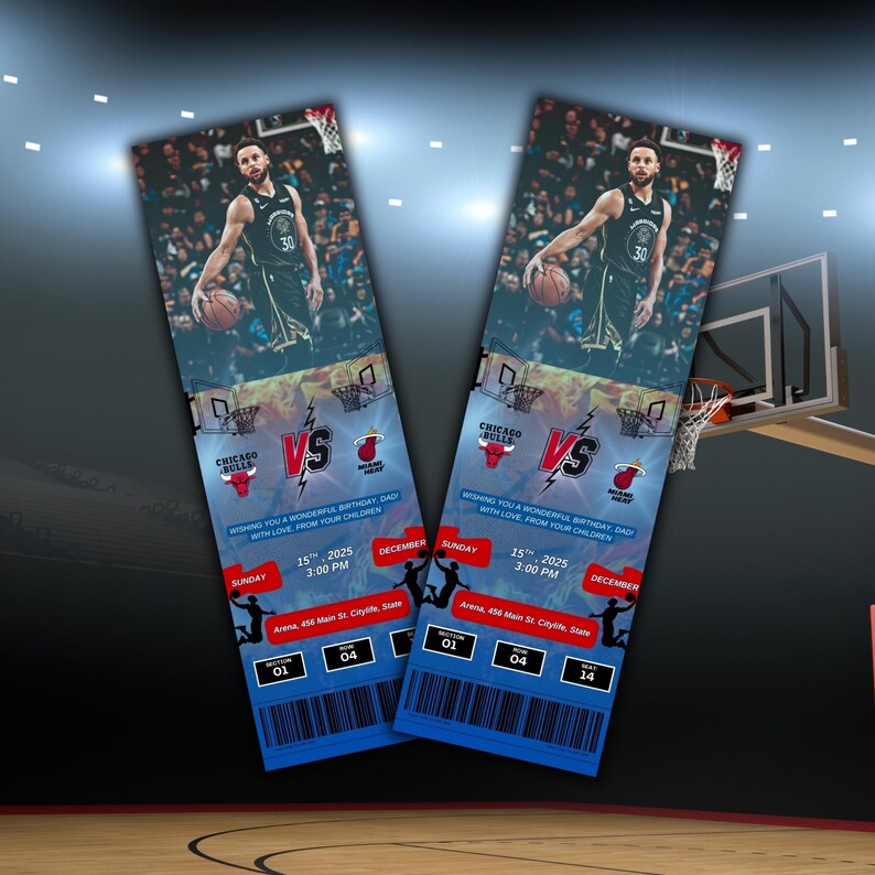 Editable Baseball Ticket Template |custom Basketball Tickets ...