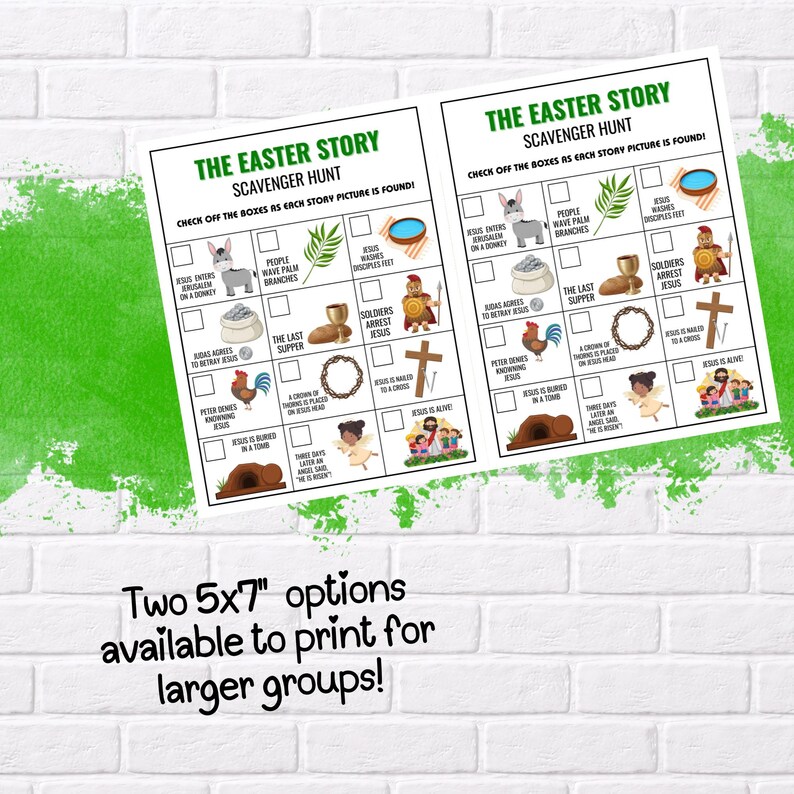 Easter Story Scavenger Hunt, Bible Verse Activity, Sunday School Game ...