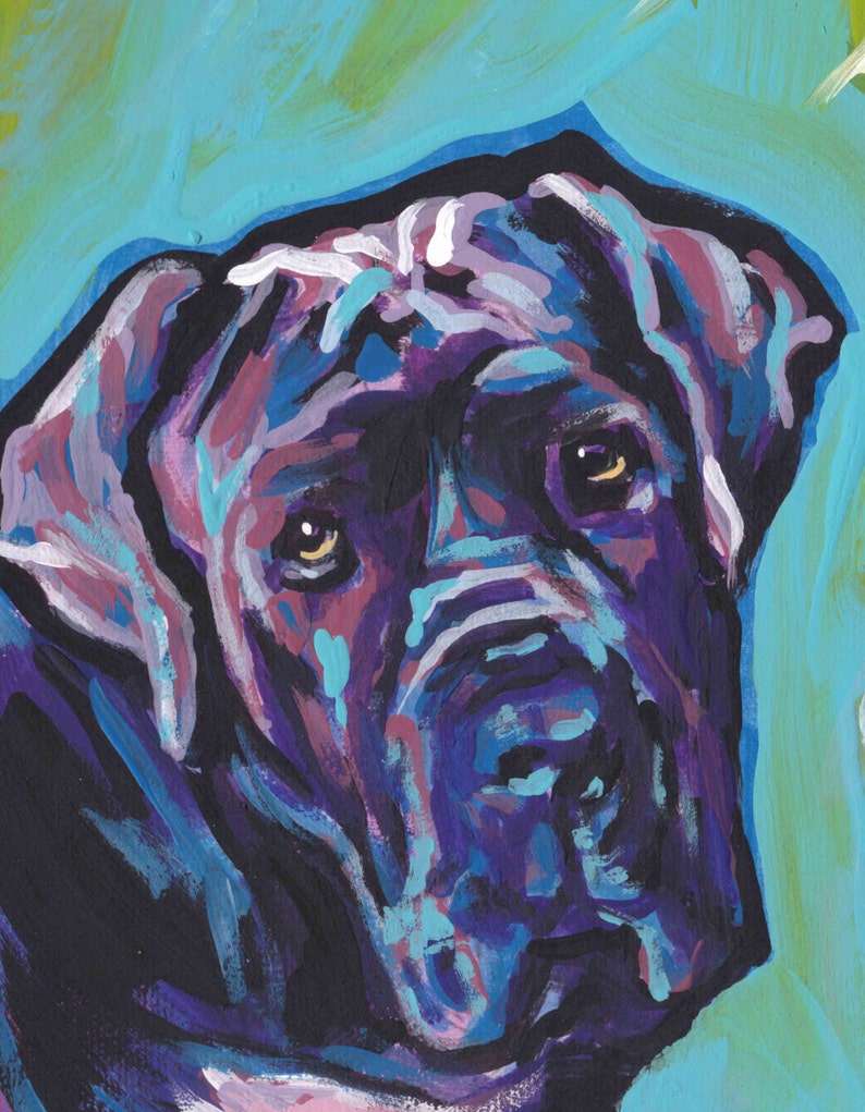 Neapolitan Mastiff NEO DOG Portrait Art PRINT of Pop Art - Etsy