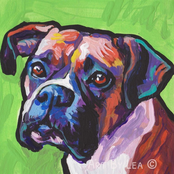 Boxer Dog Art - Etsy