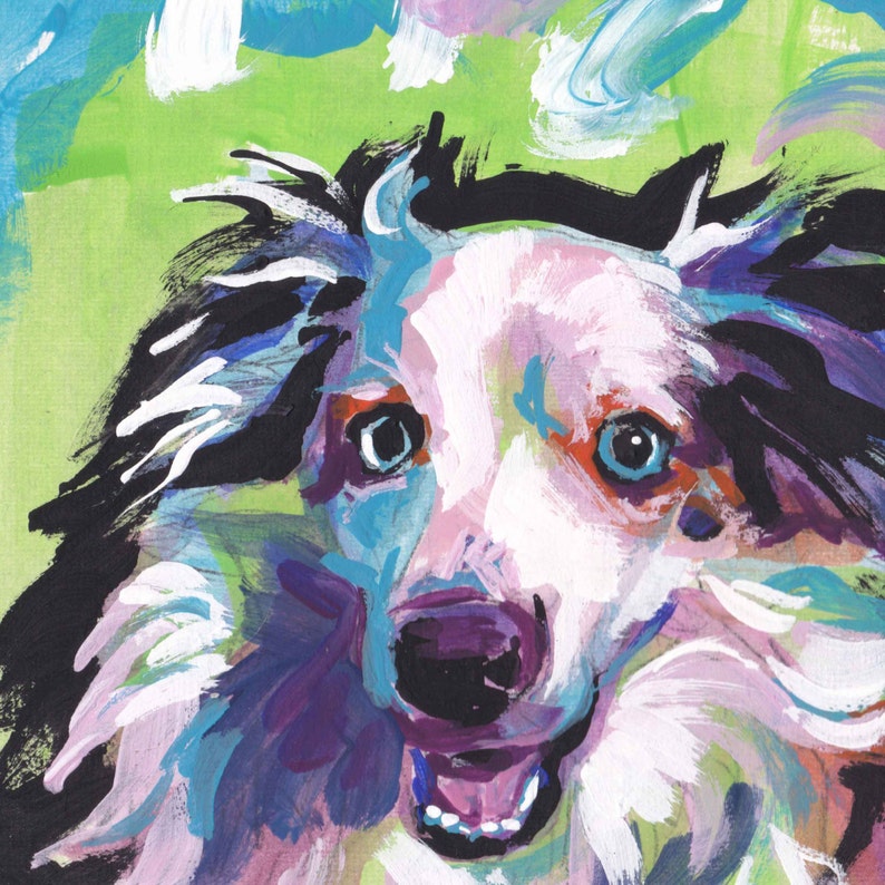 Miniature Australian Shepherd Art Print of Mini Aussie Pop Art - Etsy