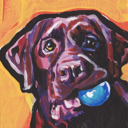 Labrador Retriever Modern Dog Art Print Yellow Lab Pop Dog Art - Etsy