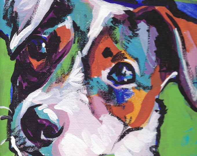 Jack Russell Terrier Art Print by Artist DJ Rogers - Etsy Hong Kong