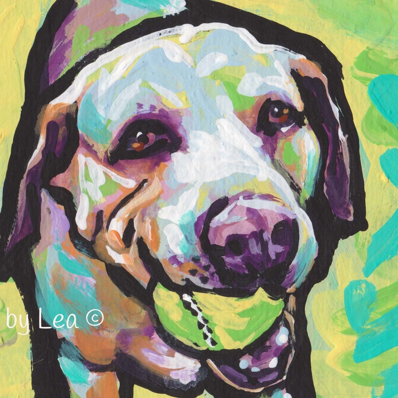 Yellow Lab Painting - Etsy