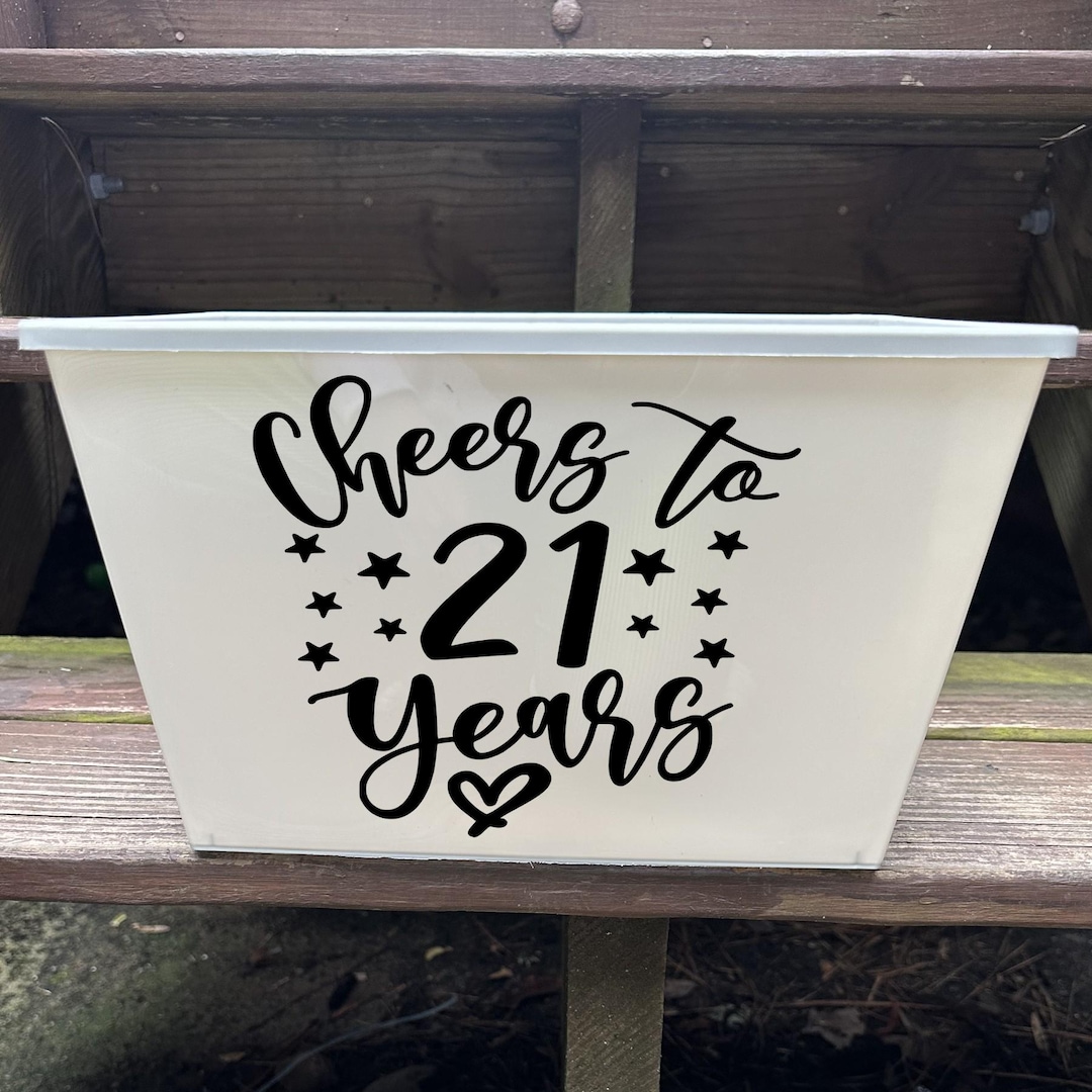 Cheers to 21 Bucket | 21st Birthday Gift Basket | Personalized 21st ...