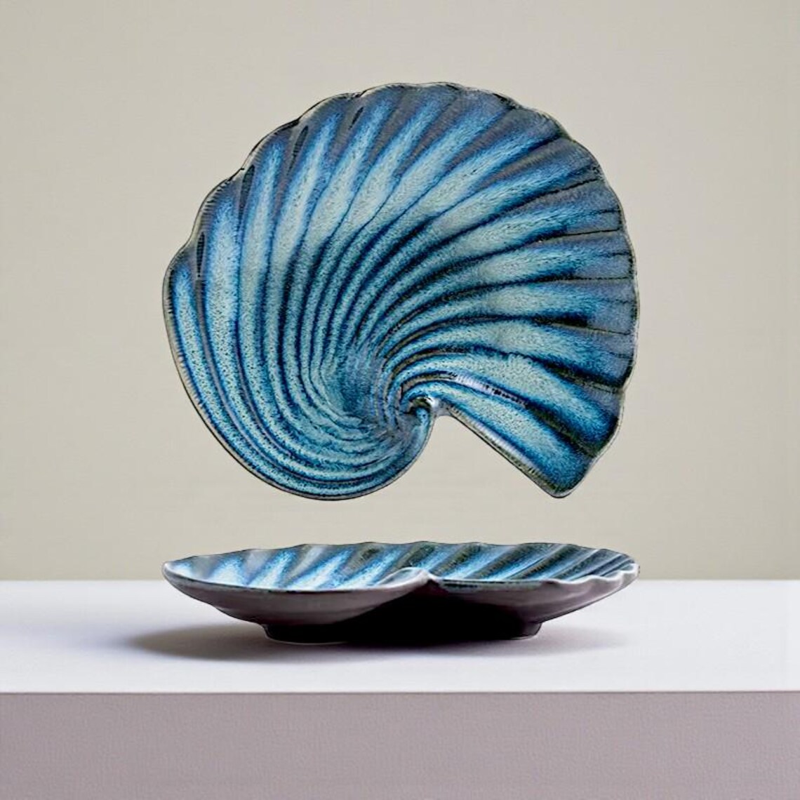 Kiln Transformation Ceramic Plate • Creative Shell and Conch Tableware ...