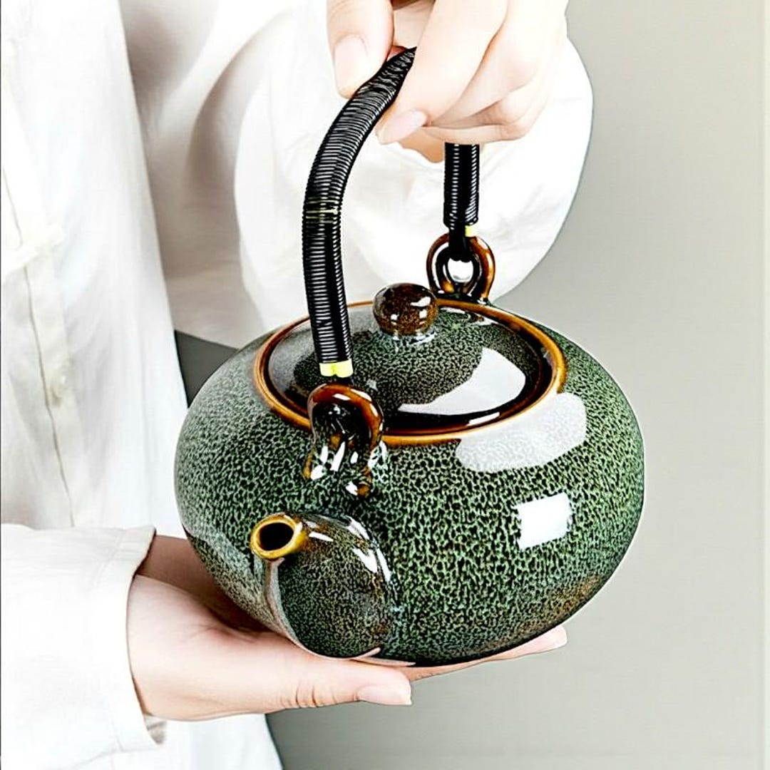 700ml Starry Glaze Teapot • Large Capacity Ceramic Tea Pot • Puer ...