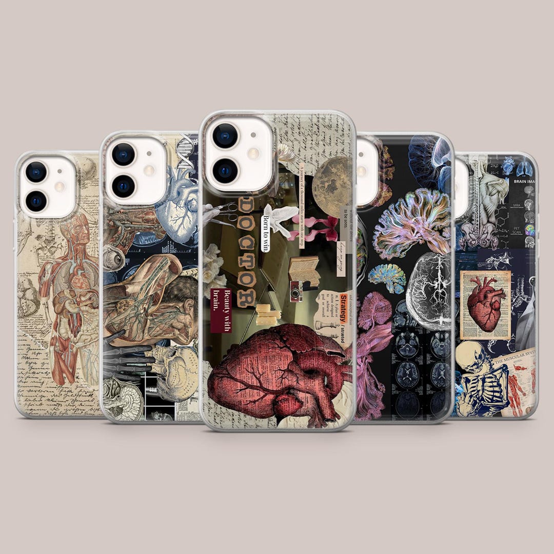 Medical Phone Case Doctor Body Anatomy Cover for iPhone 17, 16pro, 15 ...