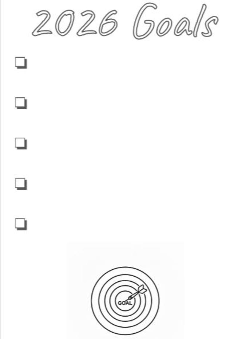 2026 Bullet Journal: Printable Yearly & Monthly Planner for Wellness ...