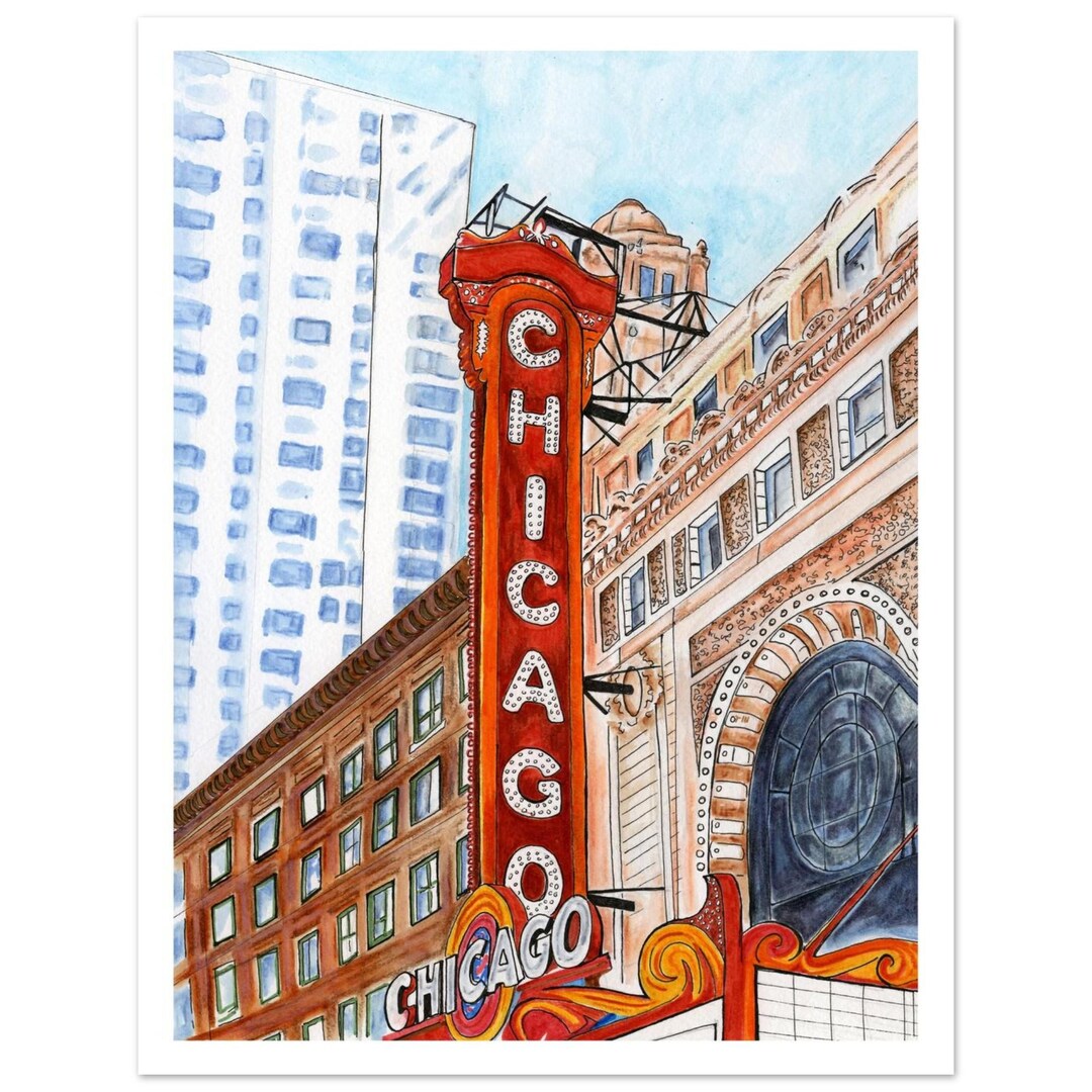 Chicago Theatre Print - Etsy