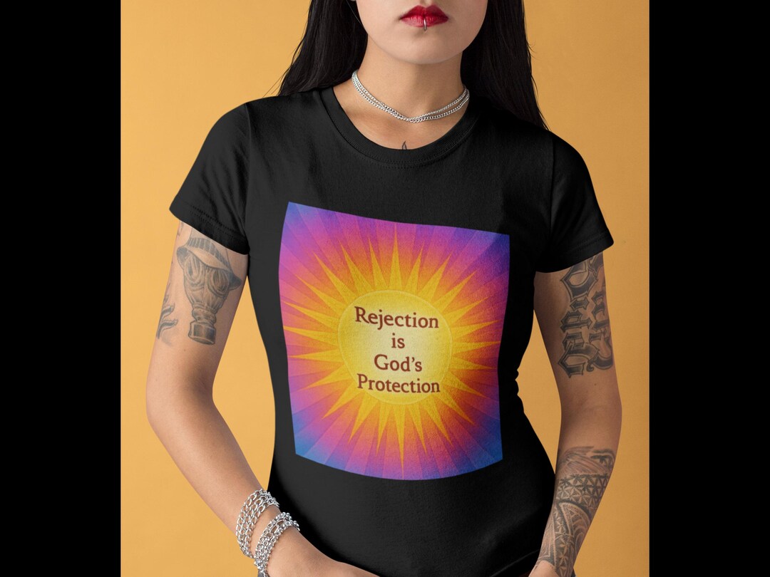 Rejection is God's Protection Tee | Inspirational Groovy Shirt - Etsy