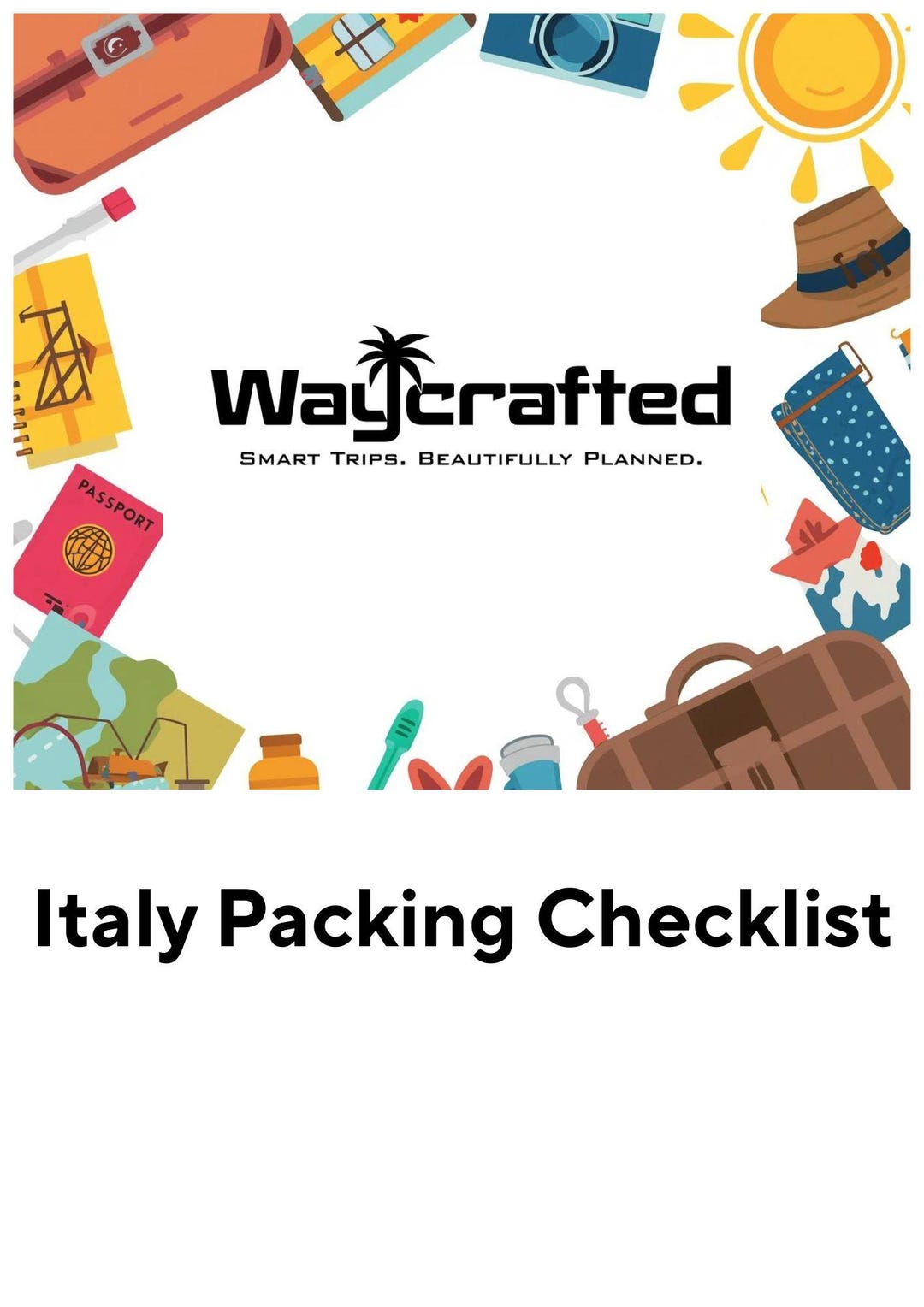 Italy Packing Checklist – Printable Travel Planner for Stress-free ...