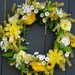 Mushroom Woodland Wreath, Small Spring Wreath With Ferns and Moss ...