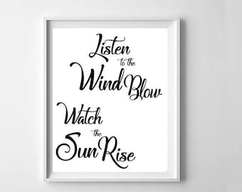Listen to the wind | Etsy