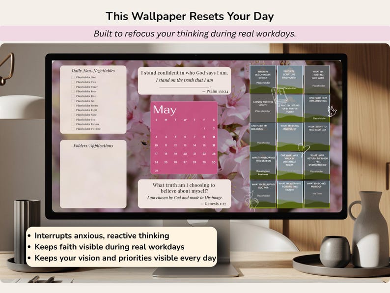 2026 Christian Desktop Wallpaper | Faith-based Vision Board & Checklist ...