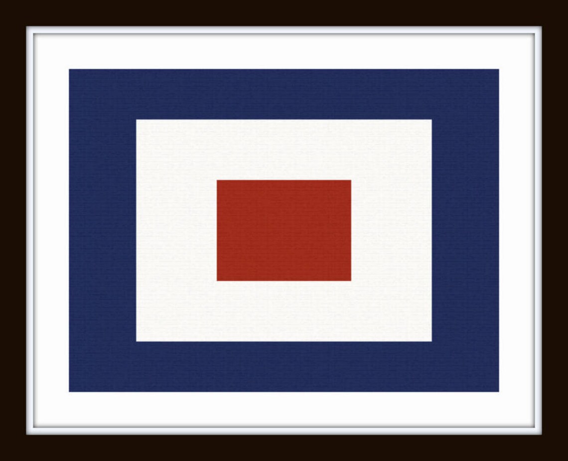 Maritime Signal Flags Set No. 1, Coastal Decor, Giclee, Art, Beach ...