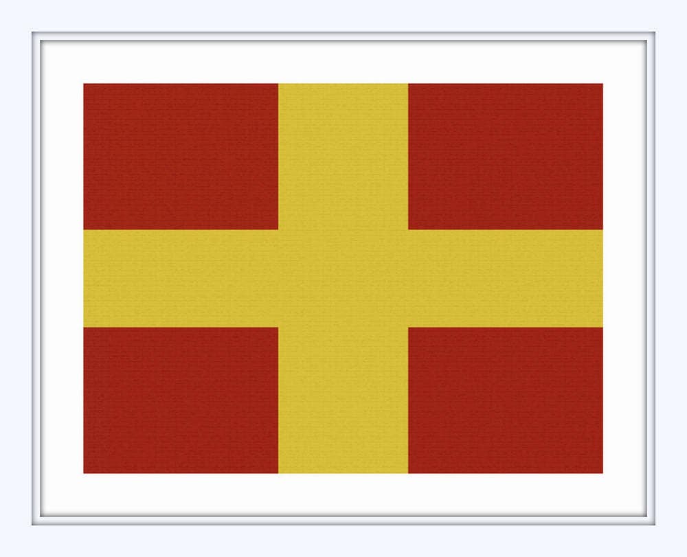 Maritime Signal Flags Set No. 2 Coastal Decor Giclee Art | Etsy