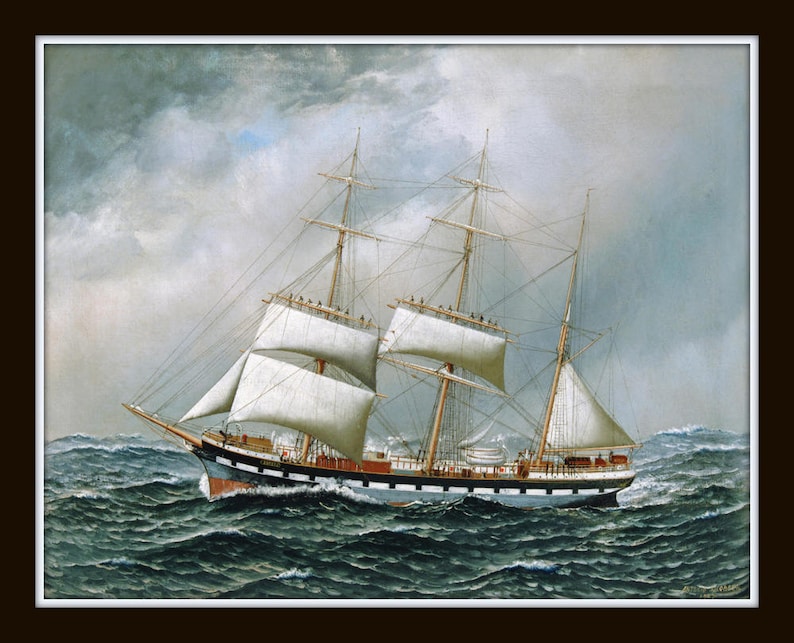 Antique Ships Set No. 1 Maritime Art Giclee Art Print - Etsy