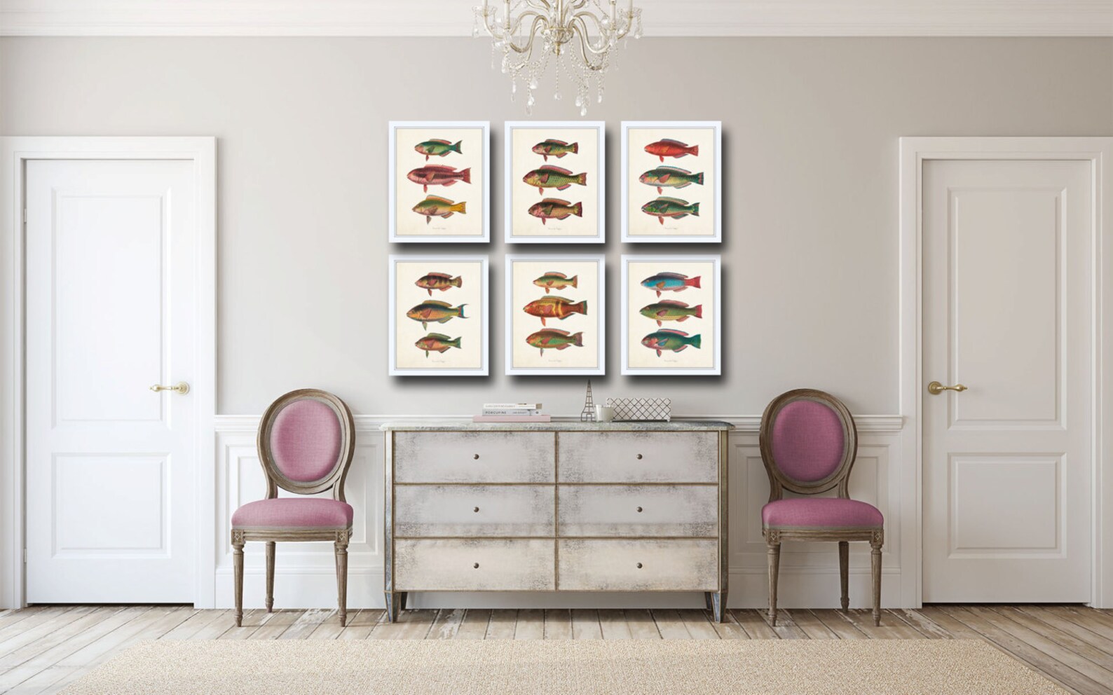 Vintage Tropical Fish Print Set No.5 Fish Prints Giclee | Etsy