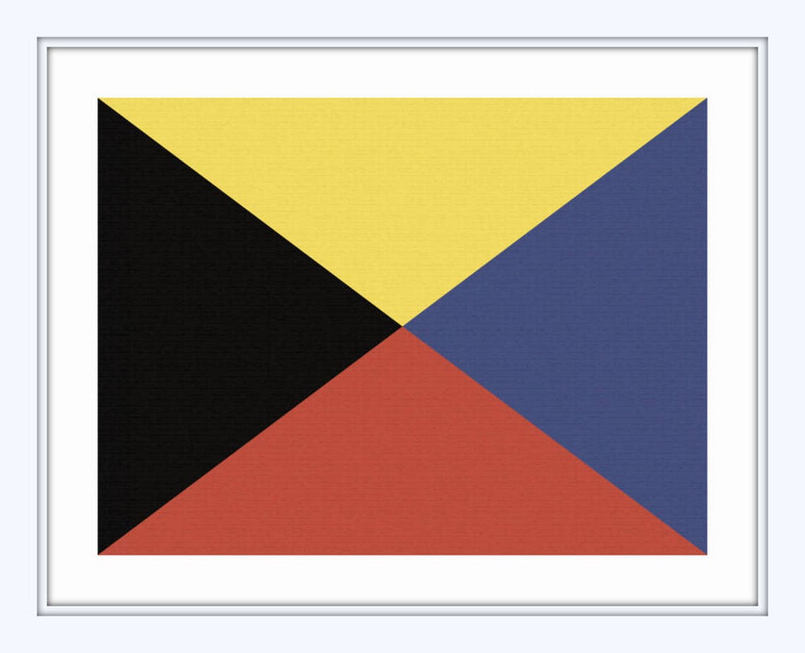Maritime Signal Flags Set No. 1, Coastal Decor, Giclee, Art, Beach ...
