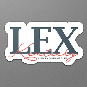 LEX Kentucky Vinyl Sticker (waterproof, UV Resistant, Lexington, KY ...