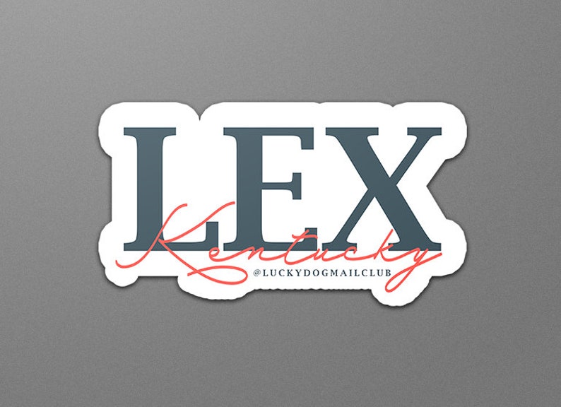 LEX Kentucky Vinyl Sticker waterproof UV Resistant - Etsy