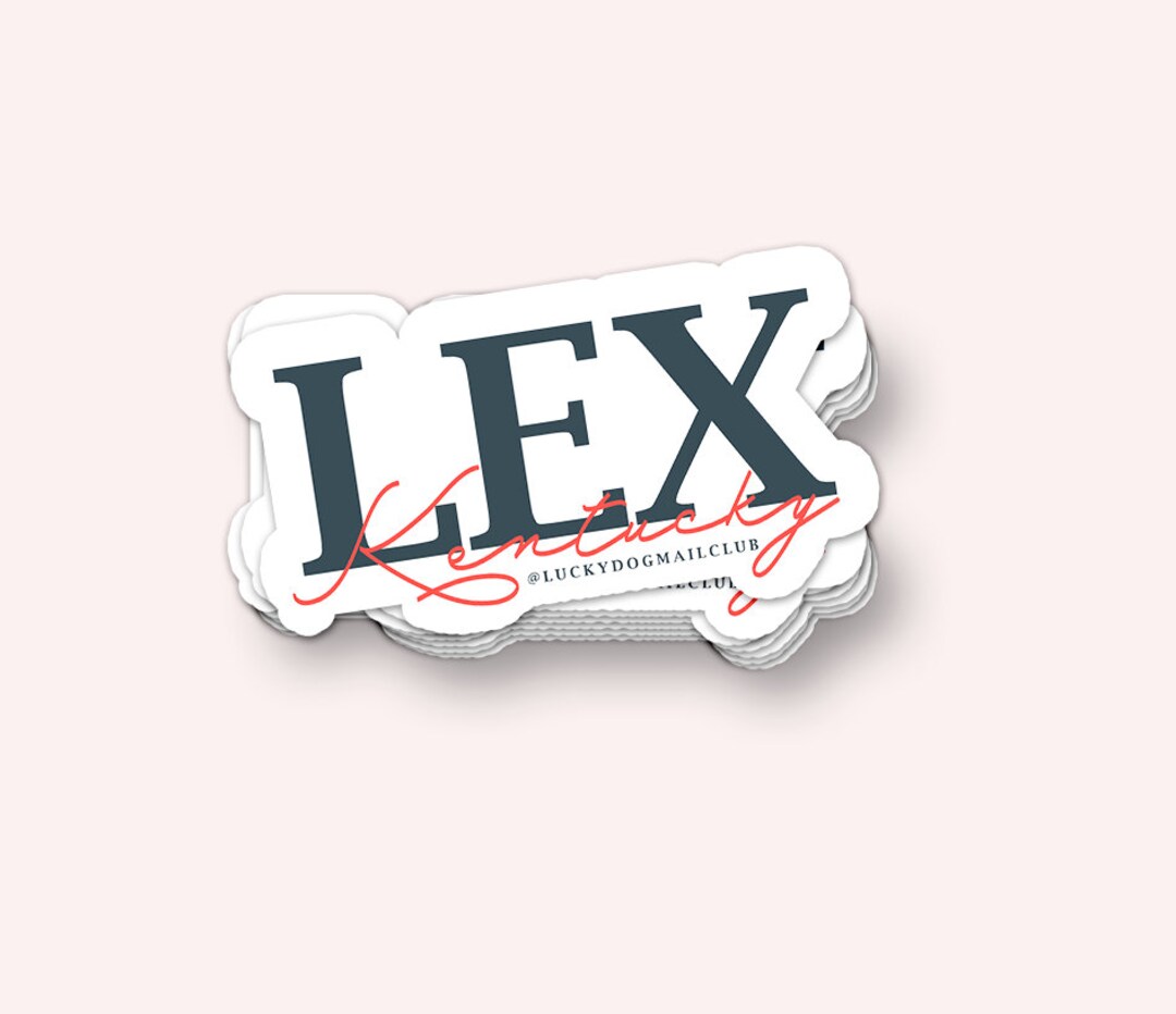 LEX Kentucky Vinyl Sticker (waterproof, UV Resistant, Lexington, KY ...