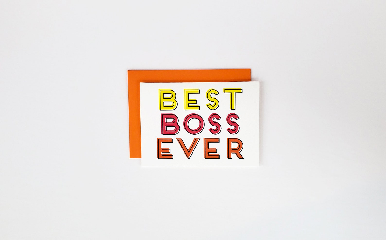 Best Boss Ever Work Greeting Card bosses Day Retirement - Etsy