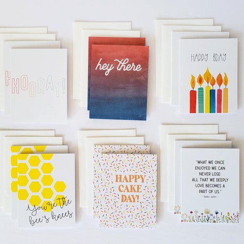 15 Cards Birthday Pack Variety Birthday Card Set Includes - Etsy