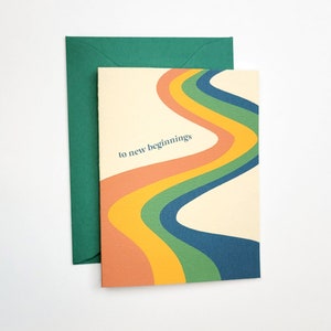 To New Beginnings Congratulations Greeting Card congratulations Card ...