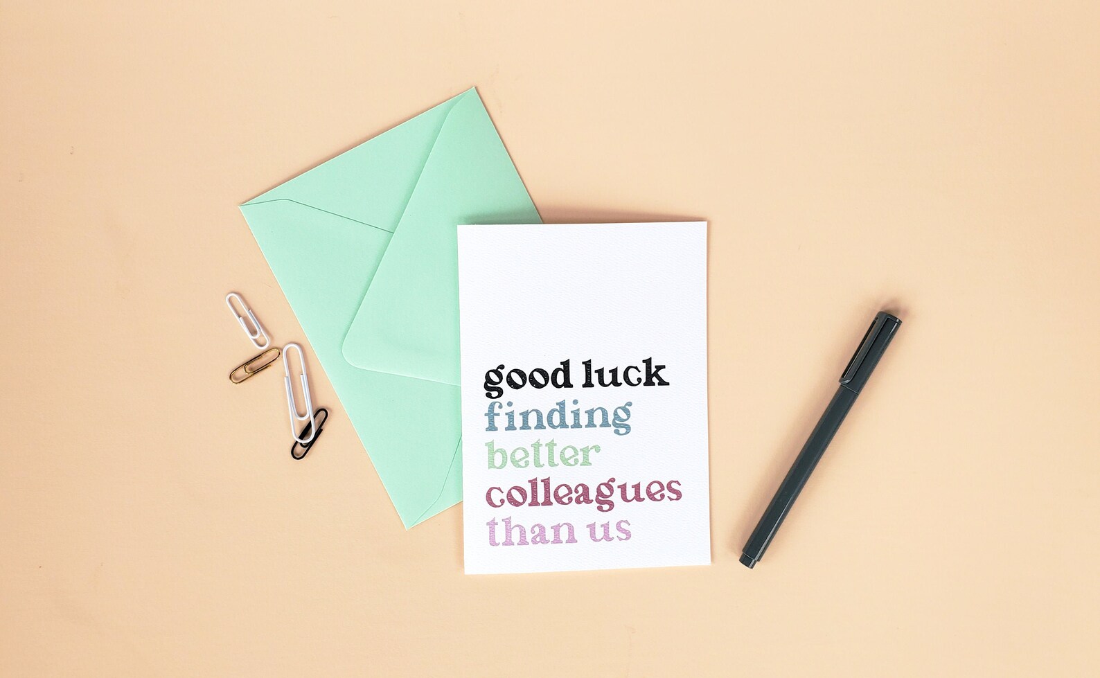 Good Luck Finding Better Colleagues Than Us Work Card W/ - Etsy