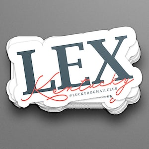 LEX Kentucky Vinyl Sticker (waterproof, UV Resistant, Lexington, KY ...