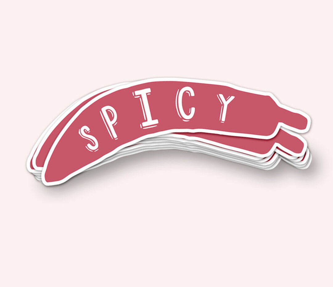 Spicy Pepper Vinyl Sticker (waterproof, UV Resistant, Sticker Laptop ...
