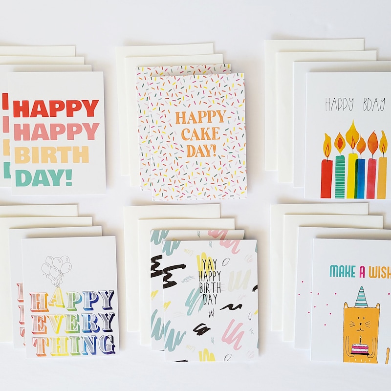 Bulk Birthday Cards - Etsy