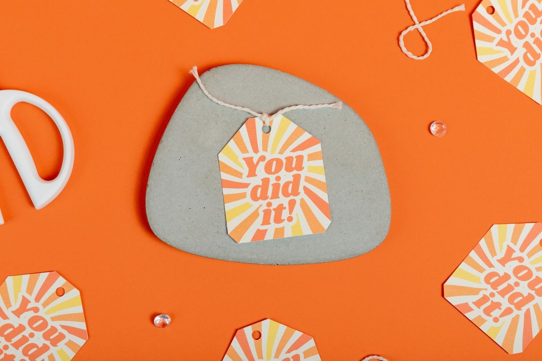 You Did It! Congratulations Gift Tags (gift Tag Pack of 10 | Gift Tag ...