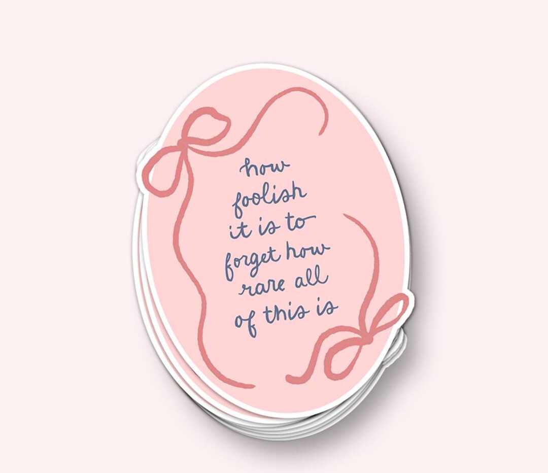 How Foolish Vinyl Sticker, Inspirational Sticker, Cute Quote Sticker ...