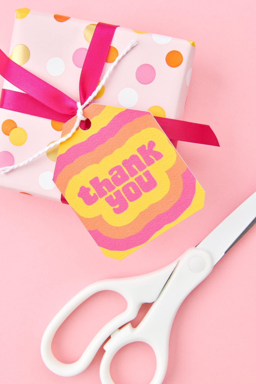 Trippy Thank You Gift Tag (gift Tag Pack of 10, Gift Tag Thank You ...