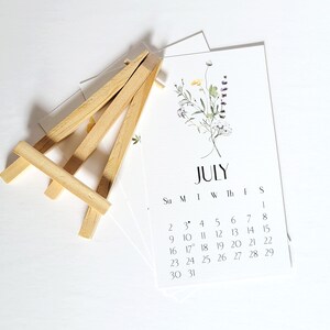 Wildflower Bouquets 2024 Desk Calendar refill or W/ Easel Calendar ...