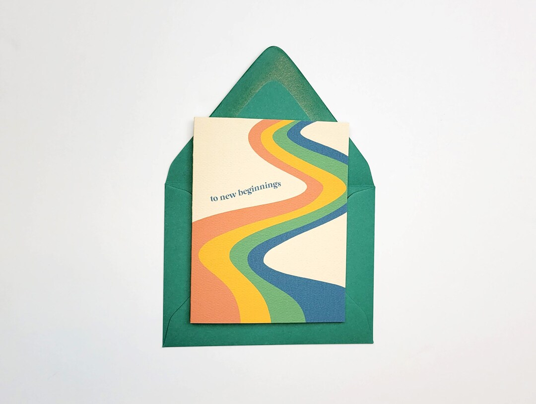 To New Beginnings Congratulations Greeting Card congratulations Card ...