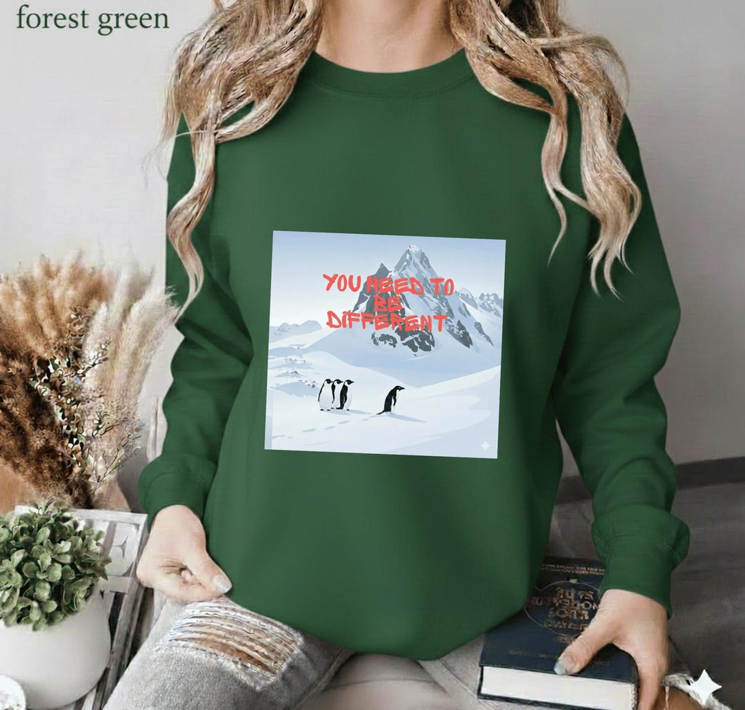 You Need to Be Different Penguins T-shirt | Penguin Art, Funny Slogan ...