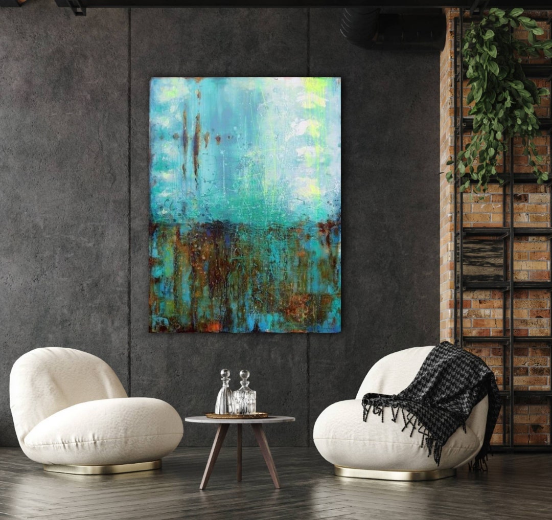 Painting on Canvas Original Large Canvas Original Abstract Painting ...