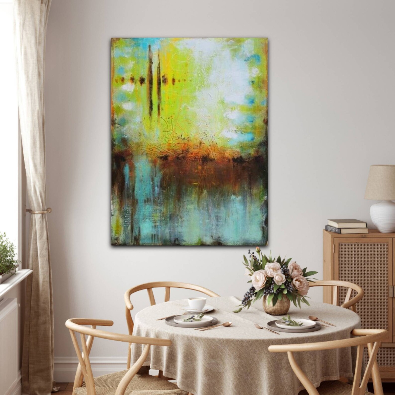 Extra Large Scale Canvas Original Abstract Painting Unreveled - Etsy