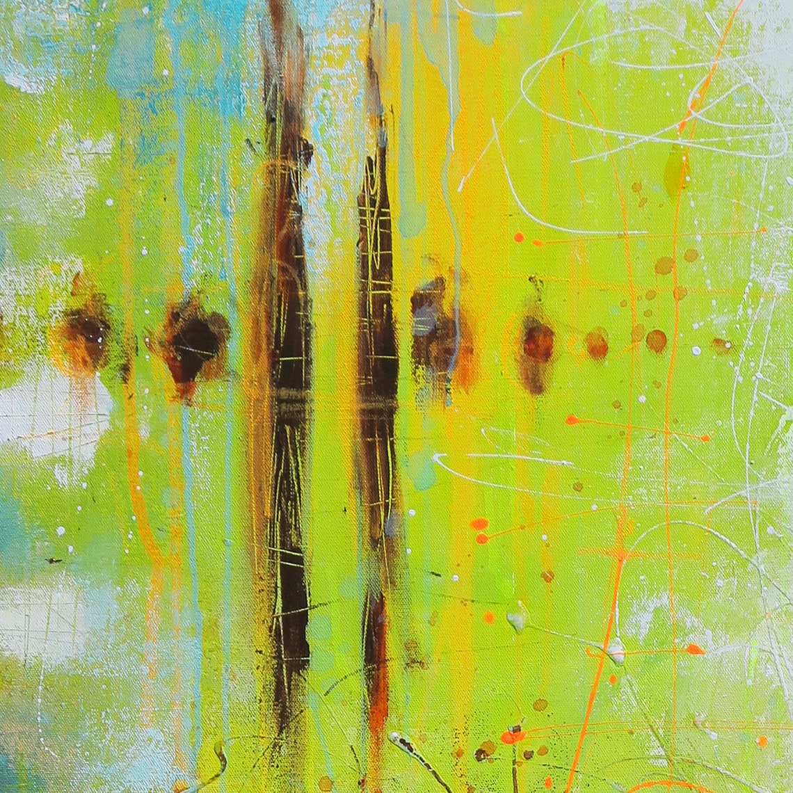 Extra Large Scale Canvas Original Abstract Painting Unreveled - Etsy