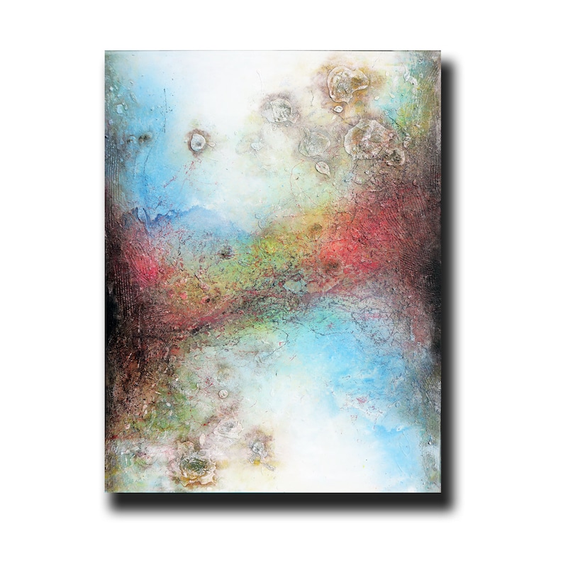Extra Large Scale Canvas Original Abstract Painting 48"x36" Neutral ...