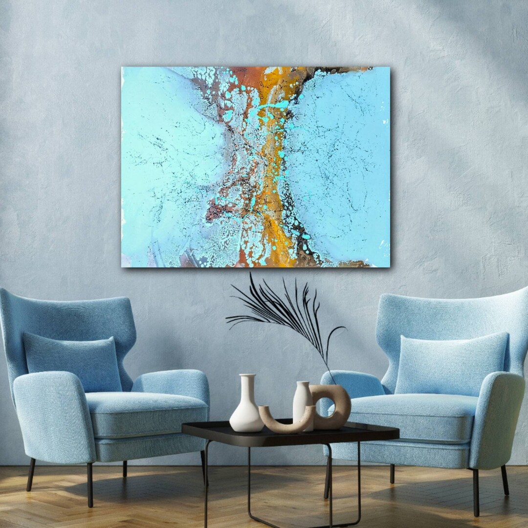 Extra Large Scale Canvas Original Abstract Painting Unreveled Path ...