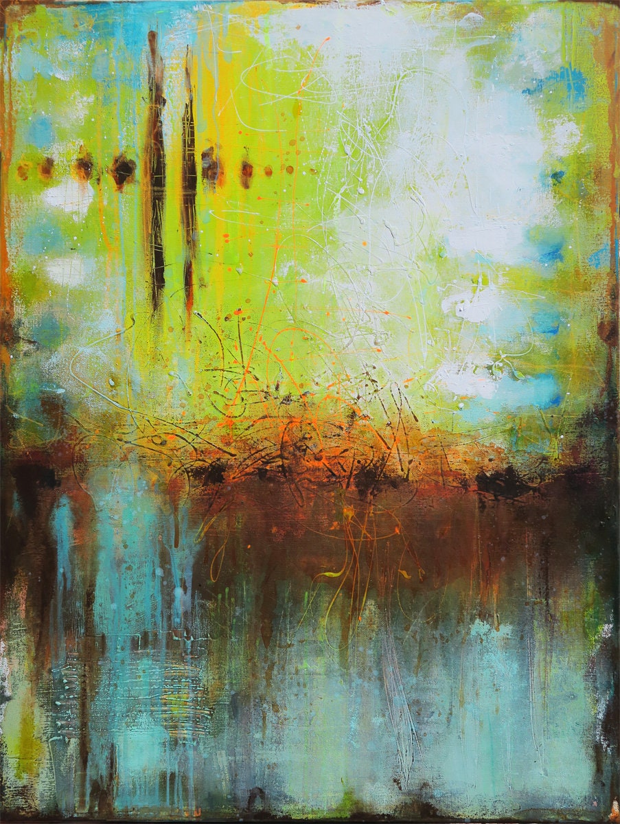 Extra Large Scale Canvas Original Abstract Painting Unreveled - Etsy