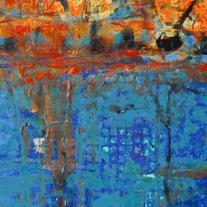 Abstract Painting, Original Abstract Art, Industrial Art, Abstract on ...