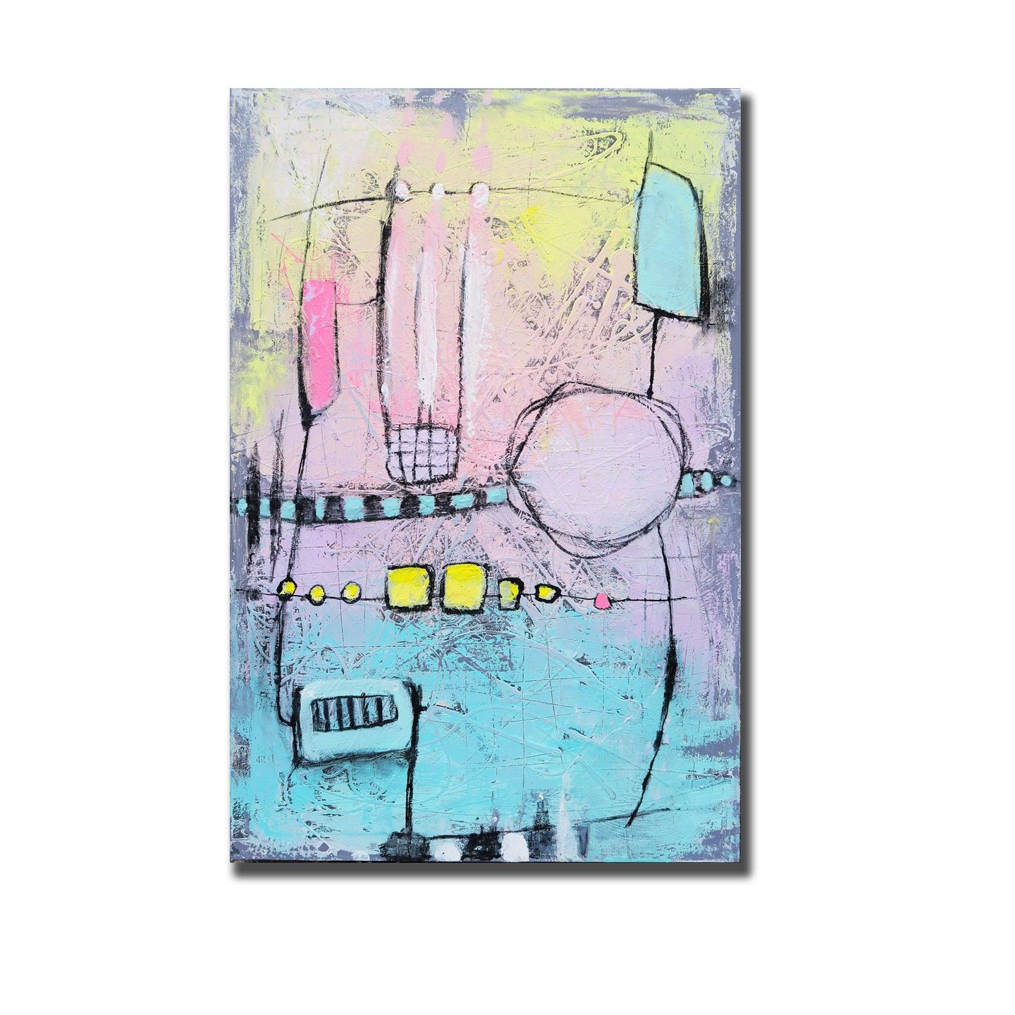 Abstract Painting Nursery Painting Canvas Painting ORIGINAL | Etsy